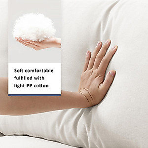 Tmsan 100.4" Modular Sectional Sofa Cloud Couch for Living Room, Modern Convertible L Shaped Couch Set with Ottoman, 4 Seater Polyester Fabric Sofa with 2 Pillows for Apartment Office (White)