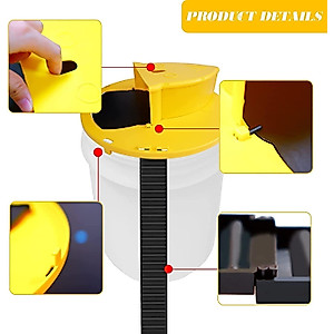 2 Pack Mouse Trap Bucket, Multi-Catch, Auto-Reset Bucket Lid Mouse Trap, Humane or Lethal, Flip Lid Mouse Traps Auto Reset, Indoor Outdoor, 5 Gallon Bucket Compatible (Without Barrel)