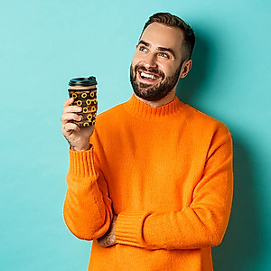 3 Pack Reusable Coffee Sleeves - Tall/Grande, Venti, Trenta - P.LOTOR Soft Cups - Iced Coffee Cozy Insulator - Neoprene Holder for Dunkin Donuts Coffee, McDonalds Coffee, Mccafe Coffee, Starbucks J