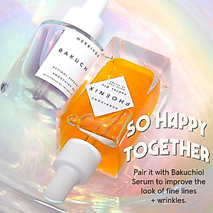 HERBIVORE Phoenix Rosehip Anti Aging Face Oil – Moisturizing Oils with CoQ10, Concentrated Antioxidants & Vitamin E, Replenish & Renew Dry Skin, Vegan, 0.3 oz