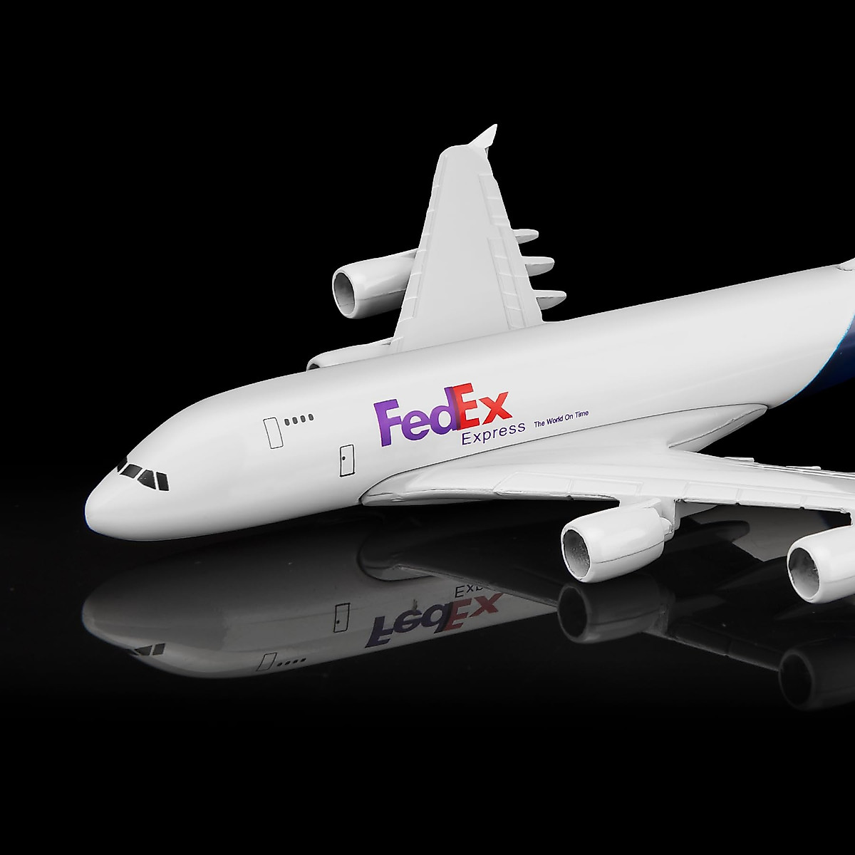 24-Hours Airplane Model Federal A380 Plane Model Alloy Metal Aircraft Model Birthday Gift Plane Models Chiristmas Gift 1:400
