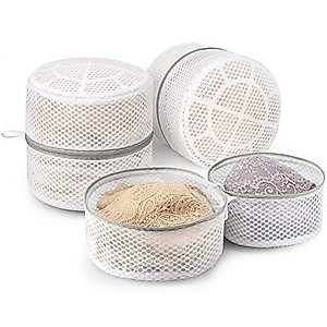 3Pcs Durable Honeycomb Mesh Laundry Bags for Delicates, Large Lingerie Wash Bag 8 x 8 Inches