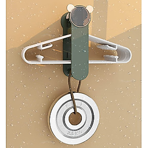 Wall Mounted Hanger Organizer, Expandable Clothes Hanger Storage Rack, No Drilling, Space Saving, Foldable Hanger Holder for Home, Closet, Laundry Room