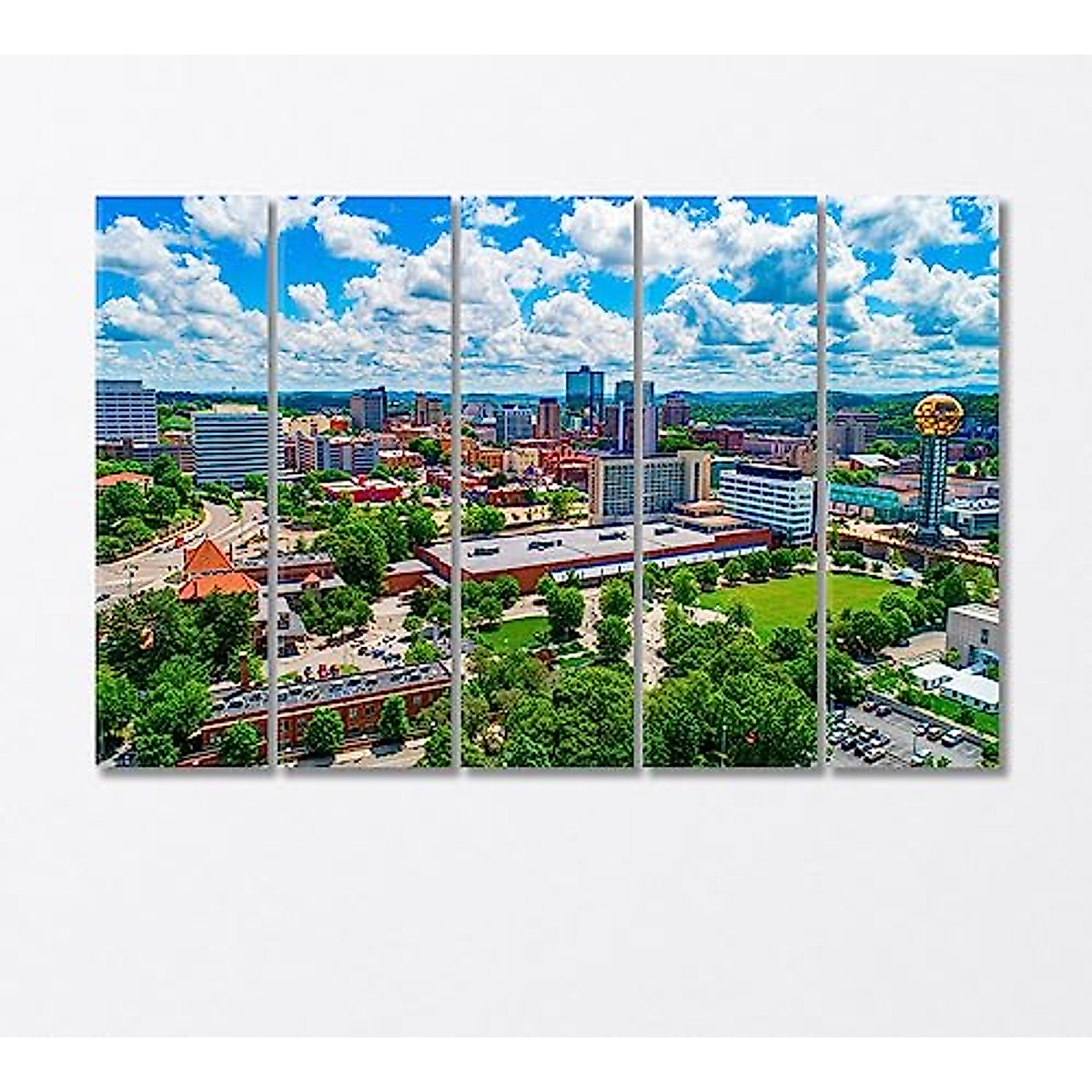 Downtown Knoxville Tennessee USA Canvas Print 3 Panels / 36x24 inches