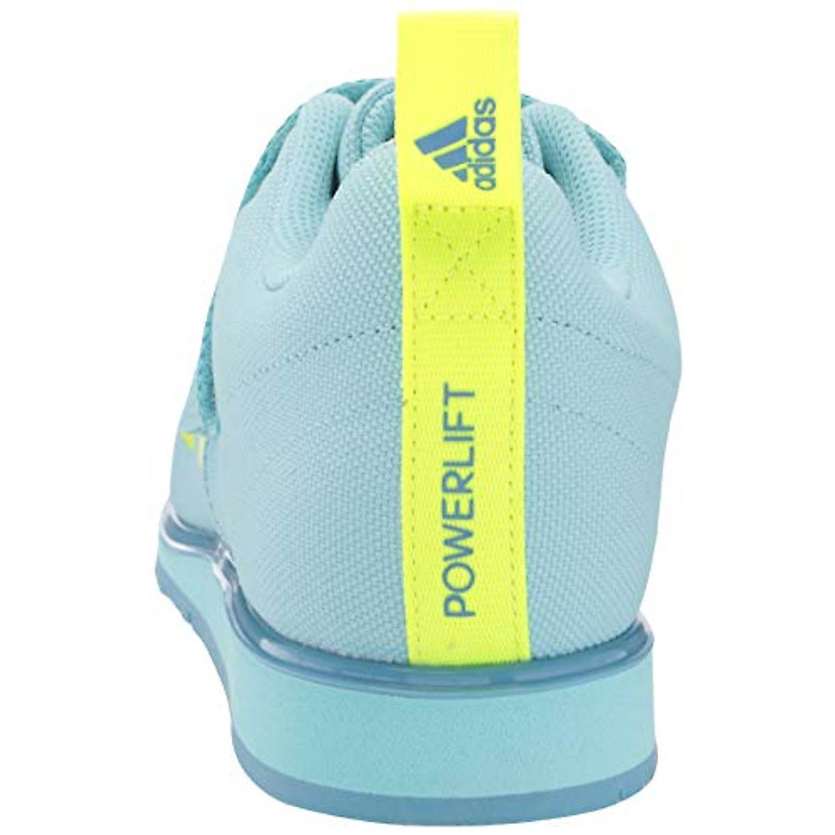 adidas Women's Powerlift 4 Cross Trainer, Hazy Sky/Solar Yellow/Hazy Blue, 9.5