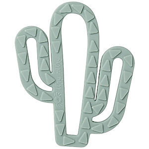 Itzy Ritzy Silicone Baby Teether – BPA-Free Infant Teether with Easy-to-Hold Design & Textured Back Side to Massage & Soothe Sore, Swollen Gums - Teething Toy for 3 Months & Up - Pink Unicorn