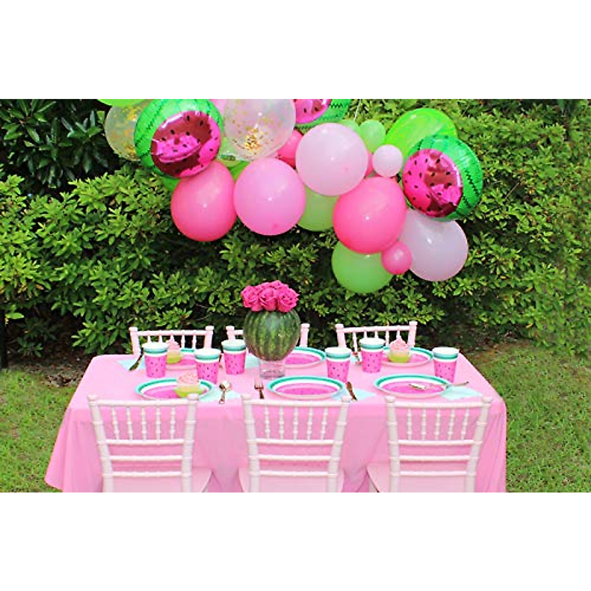 100 Pack Watermelon Party Decorations Balloon Garland & Arch Kit 100 Balloons for Wedding Baby Shower Birthday Party Backdrop
