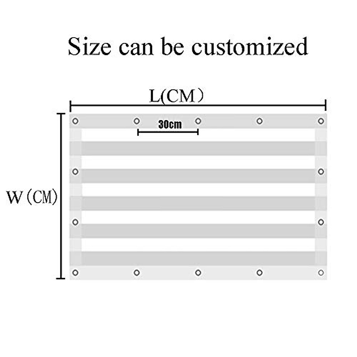 LIANGJUN Shading Sunshade Net, Privacy Fence Screen Mesh Sun Protection Backyard Rails Balcony Outdoor 168GSM, Customized (Color : A, Size : 0.9mX5m)