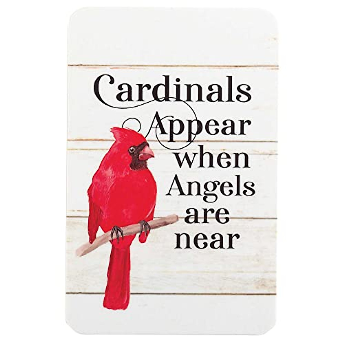 Cardinals Appear Angel Near Red 2.5 x 4 Paper Keepsake Bookmark Pocketcard Pack of 12
