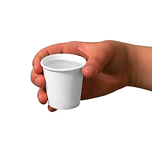 GUSTO [3 oz. - 300 Count White Paper Cups, Small Disposable Bathroom, Espresso, Mouthwash Cups (Formerly Comfy Package)