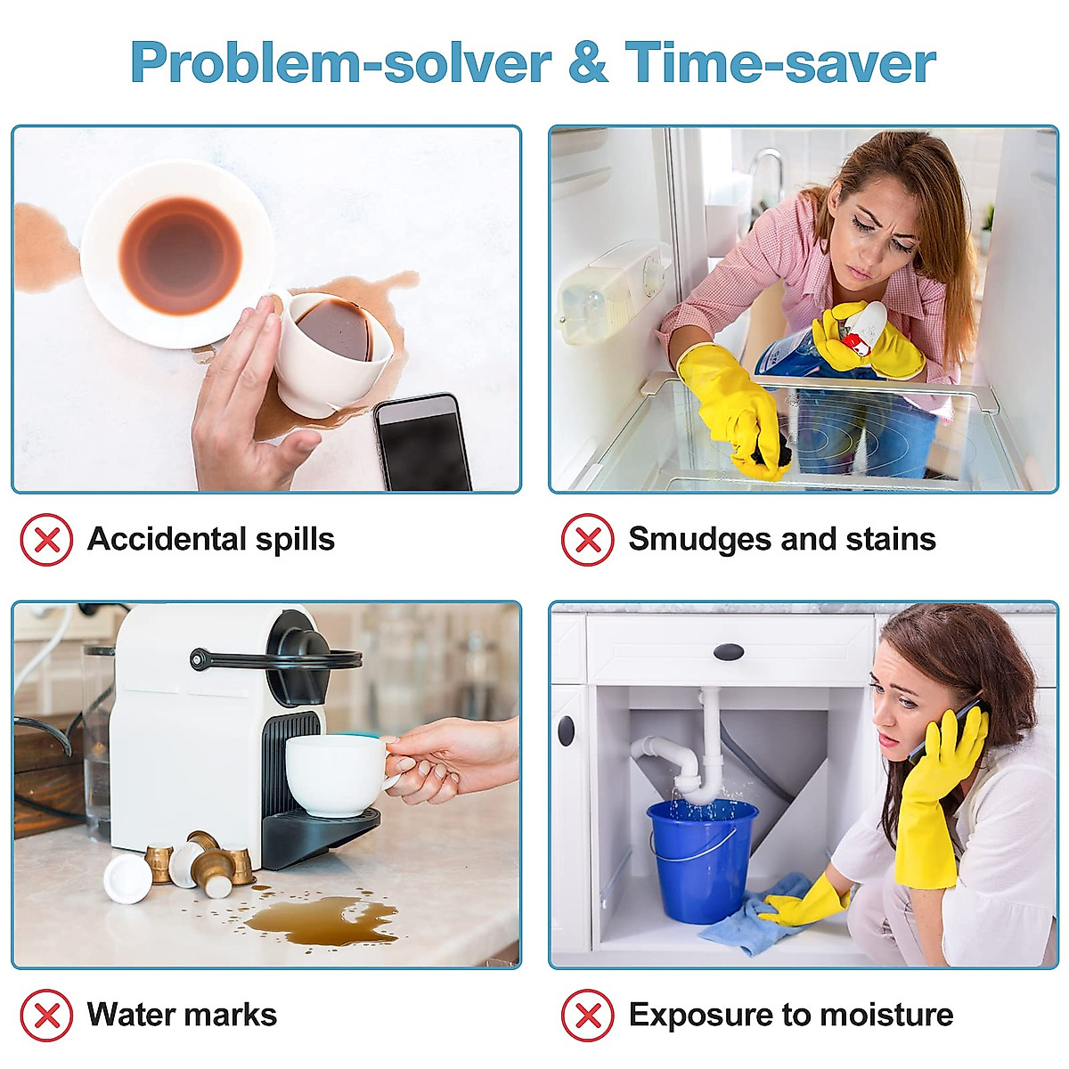 Puricon Non-Adhesive Shelf Liner, Non-Slip Clear Plastic Ribbed Liners for Refrigerator Pantry Cabinet Closet Drawer Desks Shelves Storage, BPA Free -12 Inch x 10 FT