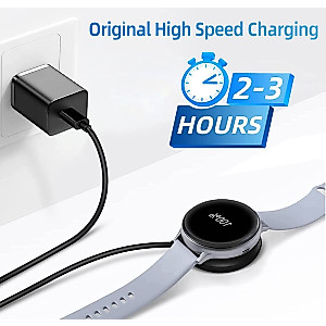 USB C Samsung Galaxy Watch 3 4 5 6 Charger, Magnetic Watch Charging Dock Cable Compatible with Samsung Galaxy Watch 6/6 Classic/ 5 Pro/ 5/4/ 4 Classic/ 3/ Active 2/ Active, 3.3FT
