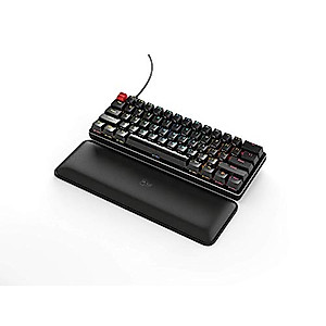 Glorious Gaming Wrist Pad/Rest - Compact - Stealth Edition - Mechanical Keyboards, Stitched Edges, Ergonomic | 12x4 inches | 0.7in/17mm Thick (GSW-75-STEALTH)