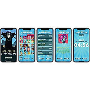 Bezier Games One Night Ultimate Super Villains, Family Friendly Party Game, Fun Game for Kids & Adults, Engaging Social Deduction, Fast-Paced Gameplay, Hidden Roles & Bluffing