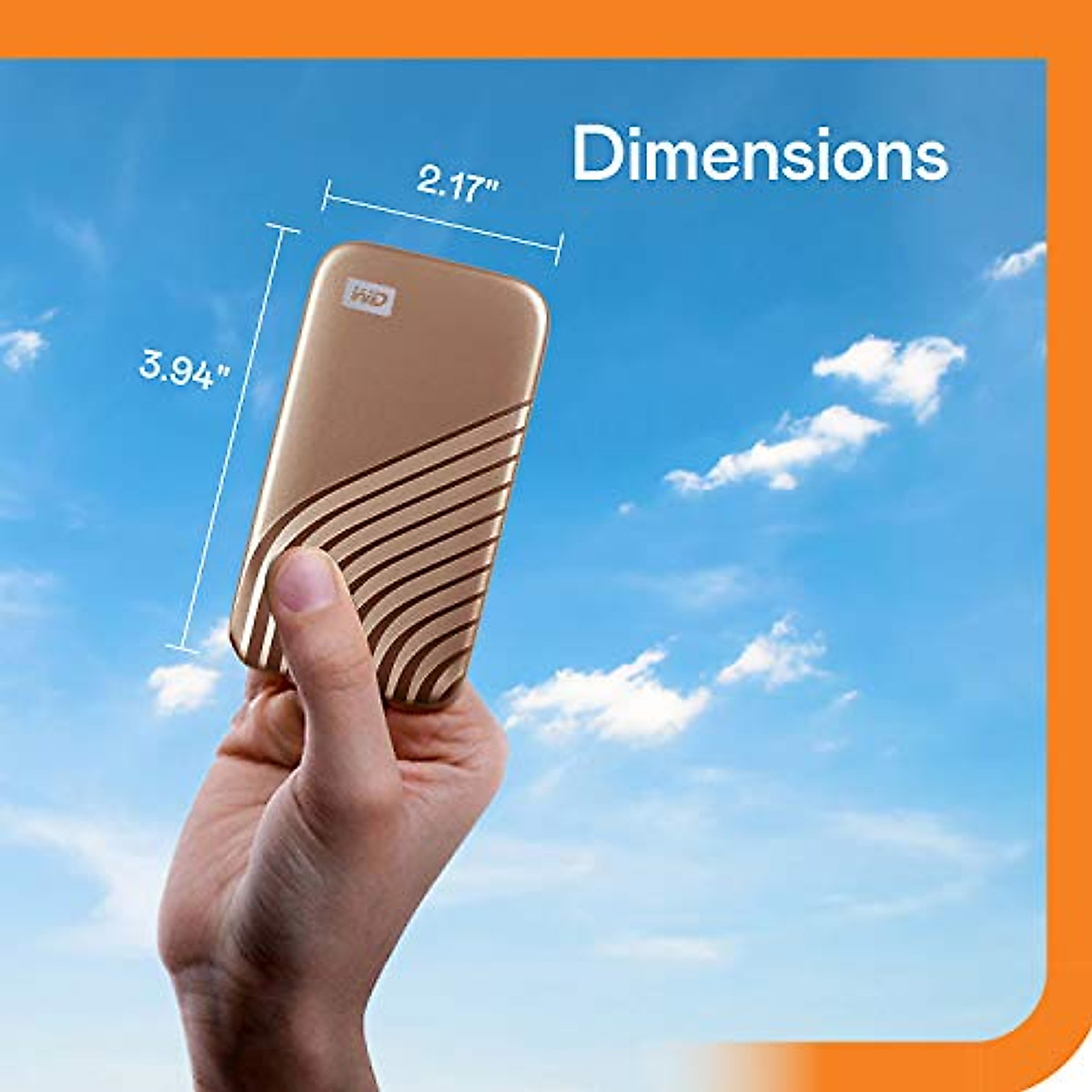 Western Digital 2TB My Passport SSD Portable External Solid State Drive ...