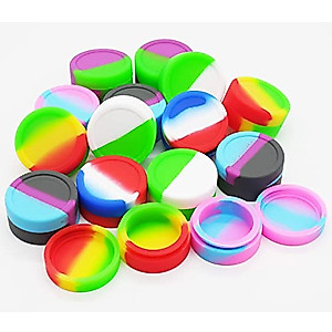 Vitakiwi 11ML Wax Round Silicone Concentrate Containers Non-stick Oil Jars (15)