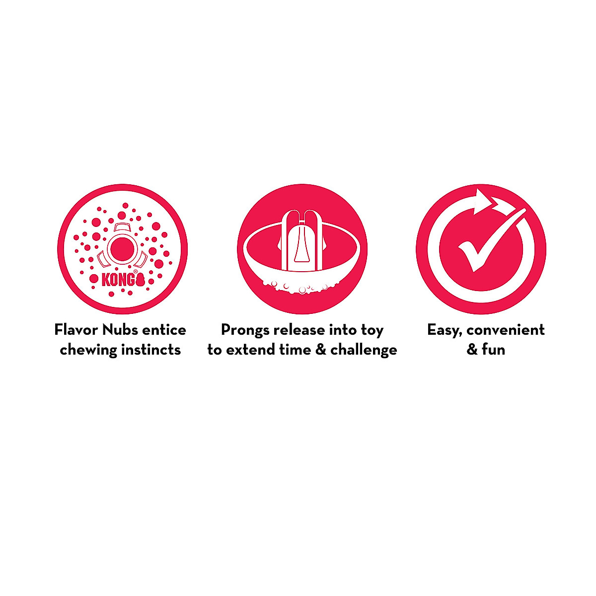 KONG Classic Stuffable Dog Toy Marathon Chicken-Flavored Treats (2 Pack) - Fetch & Chew Toy for Dogs - with Dog Toy Filler Treat - for Hours of Fun & Enrichment - for Small Dogs