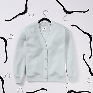 Amazon Basics Slim, Velvet, Non-Slip Shirt Clothes Hangers, Black/Silver - Pack of 30