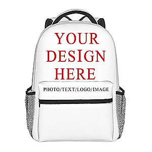 Adapter Custom Picture Backpack , Personalized School Backpack , Personalized Travel Laptop Backpack with Your Own Picture or Text Travel Laptop Backpack Design 8