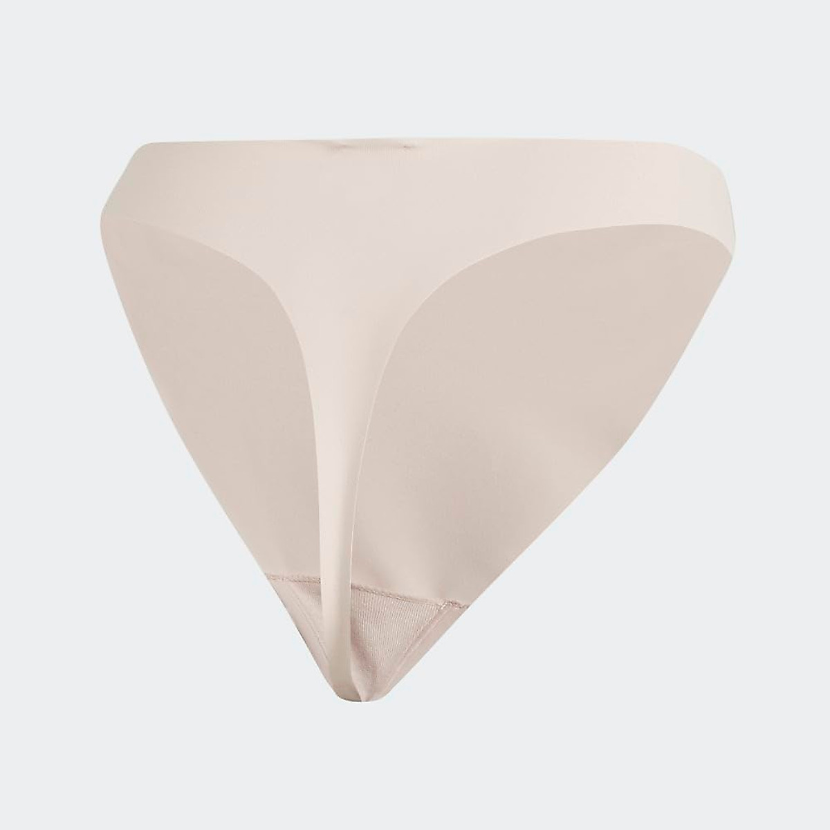 Adidas Women's Micro Flex Thong Panty Underwear, Peach Whip/White, X-Large