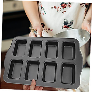 Carbon Steel Loaf Tins Mini Loaf Pans for Bread Baking Square Muffin Pan Oven Cake Pan Mini Bread Pans for Baking Oven Bread Pan Washable Baking Pan Bakery Baking Pan Baking Supply
