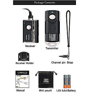 SMDV RFN4 RF-905 Wireless Remote Shutter Release for Canon, Olympus, Fuji, Samsung, Sigma, Pentax, Contax and Hasselblad - Transmitter and Receiver