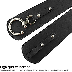 JASGOOD Women's Fashion Vintage Wide Elastic Stretch Waist Belt With Interlock Buckle Halloween Belt