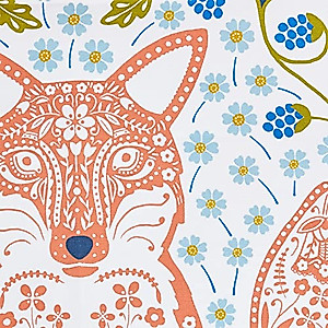 Ulster Weavers Tea Towel Cotton, Durable & Machine Washable, Eco-Friendly Design, Ideal Size, Animal Theme, Woodland Fox, Green