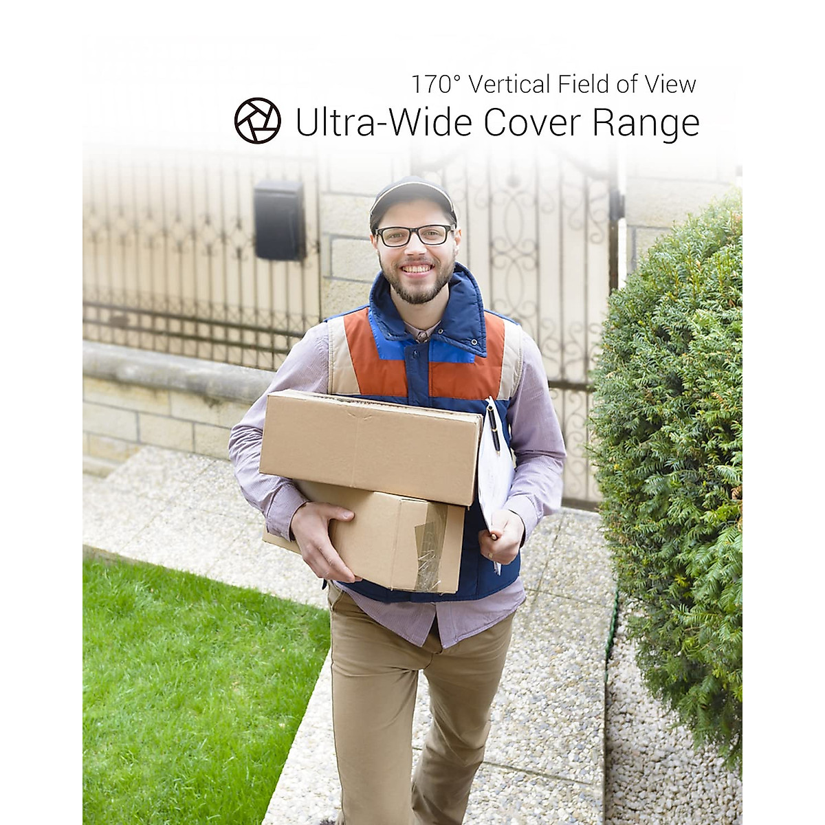 EZVIZ Video Doorbell Camera, 2.4Ghz/5Ghz Wi-Fi 1080P Wired Security Camera with AI-Human Detection, 2-Way Talk, Existing Wiring Required | DB1C