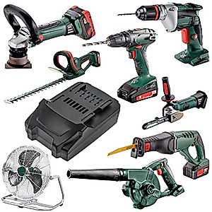 ETTBC Compatible with Battery for Metabo 625591000, 625592000, 625596000, SE 18 LTX 6000 620049840, SE 18 LTX 6000 620049890, SLA 14.4-18 LED, SSD 18, SSD 18 LT (2000mAh)