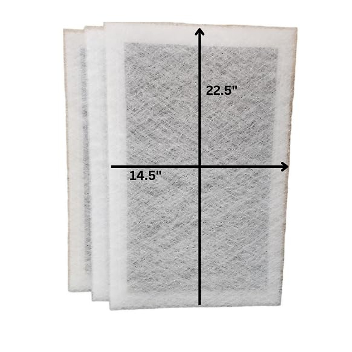 Fast-Shipped-Filters 3 Pack 16x25 Dynamic Air Cleaner Polarized Replacement Filter White (Actual filter size 14.5 x 22.5)