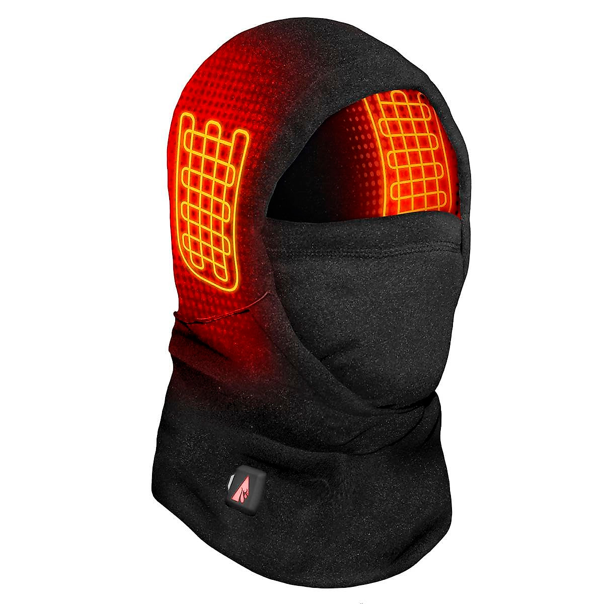 ActionHeat 5V Battery Heated Fleece Balaclava Face Mask Men - Winter Face Mask for Cold Weather, Unisex Heated Hat, One Size Black