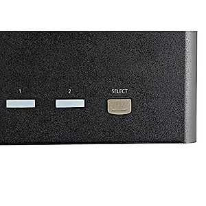 StarTech.com 2 Port Quad Monitor DisplayPort KVM Switch - 4K 60Hz UHD HDR - Desktop 4K DP 1.2 KVM with 2 Port USB 3.0 Hub (5Gbps) & 4X USB 2.0 HID Ports, Audio - Hotkey Switching - TAA (SV231QDPU34K)