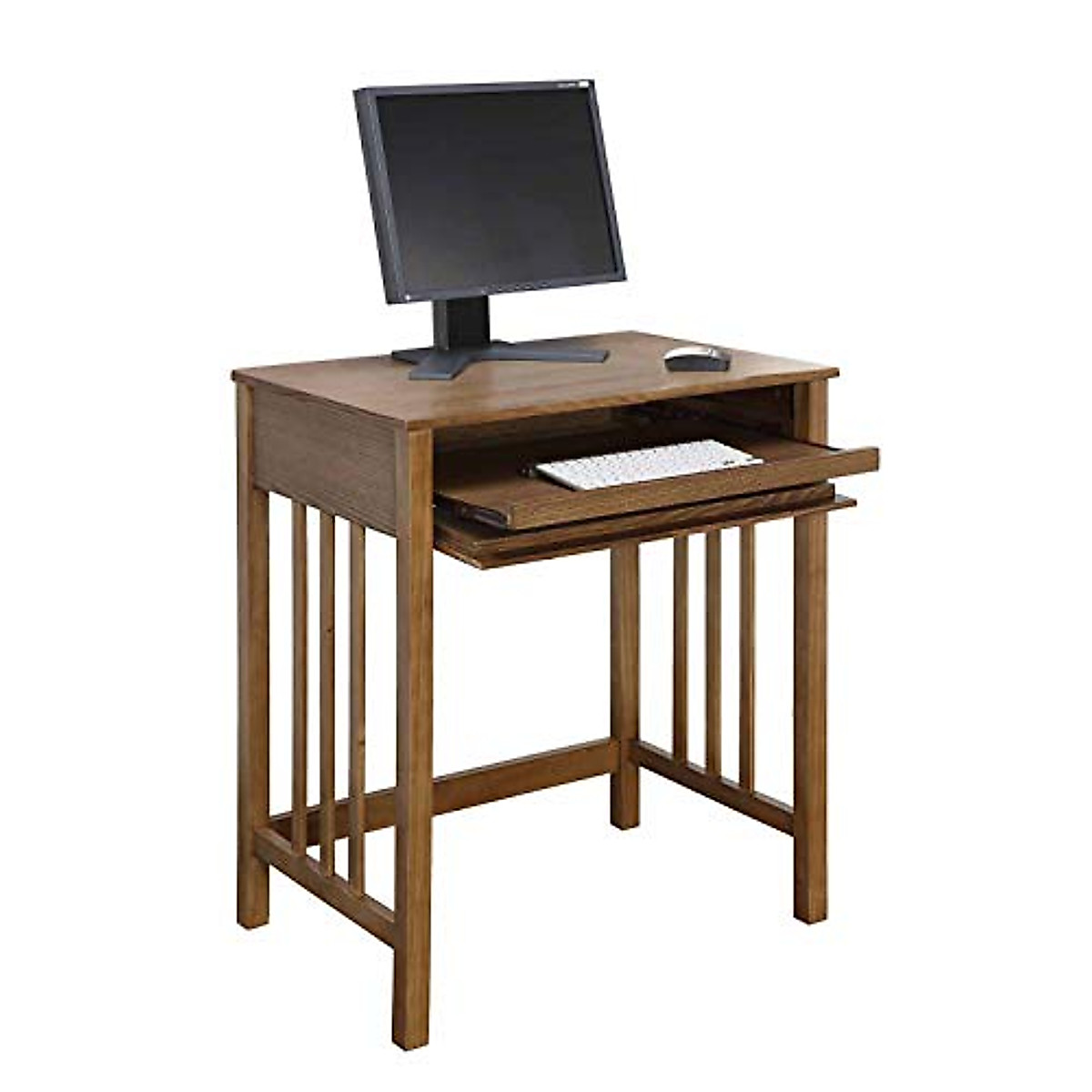 Convenience Concepts Designs2Go Mission Desk with Keyboard Drawer, Driftwood