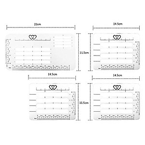 SUPVOX 4pcs Addressing Guide Stencil Templates for Envelopes Thank You Card