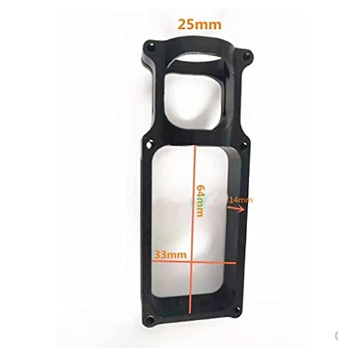 Quadcopter Hexacopter Octcopter Drone Frame Part Repair Accessories for 25mm Carbon Fiber Tube Arm Metal Motor Mount (Black 25mm/pcs)