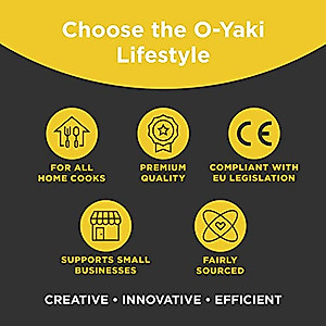 Flat Metal Kabob Skewers for Grilling - 8" BBQ Skewers Stainless Steel with Storage Bag - Set of 9 Dishwasher Safe Flat Metal Skewer Set for Grilling with Hook Handle & Sharp Tip by O-Yaki