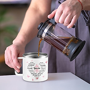 WWHSAI Christian Gifts for Women - You Are Gifts Baptism Tumbler - Inspirational Religious Birthday Presents for Women - Catholic Spiritual Faith Bible Verse Presents Coffee Cup for Girl 14oz