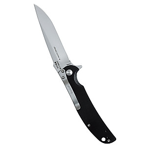 Kershaw Chill Pocketknife, 3.1" 8Cr13MoV Stainless Steel Drop Point Blade, Manual Flipper Opening, Tactical EDC Pocket Knife,Black
