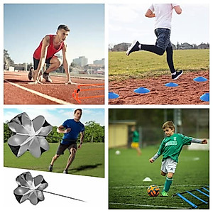 KATZEIST Agility Training Equipment, Kids Soccer Hurdles Agility Ladder Equipment Set Agility Training Set for Tennis, Football, Soccer, Basketball,Speed Agility Training kit, Blue