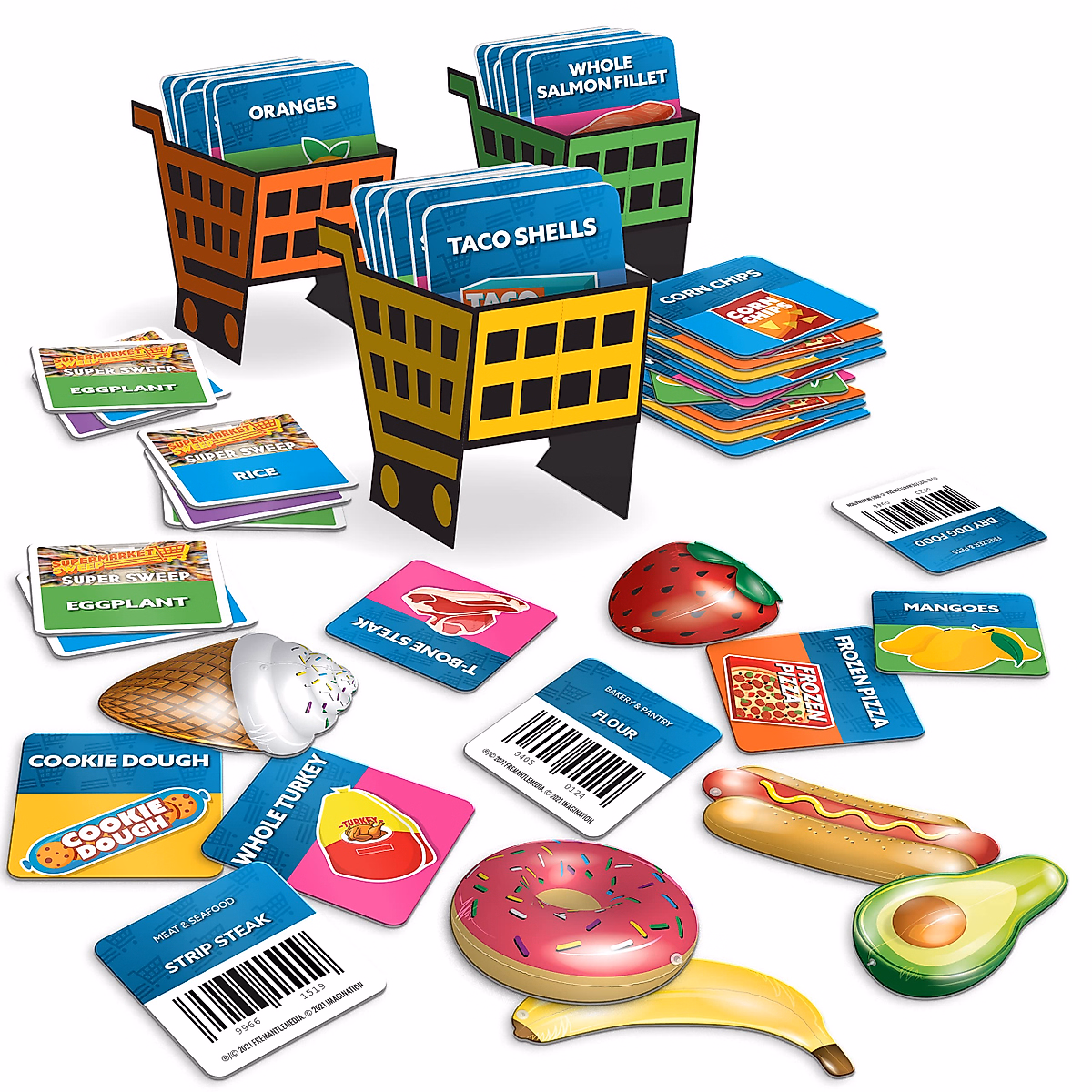 Supermarket Sweep Game, Race Against Time, Grab The Priciest Products to Win, Question Categories from TV Show, Aisle of Champions, On Your Carts, Get Set, Go, Ages 12+