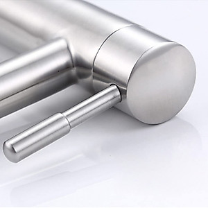 Waterfall Bath Taps Outdoor Sink Single Cold Basin Faucet Stainless Steel Kitchen Faucet Bathroom Metal Faucet (Style 2) Outdoor Spigot Outdoor Spigot Rv Sink