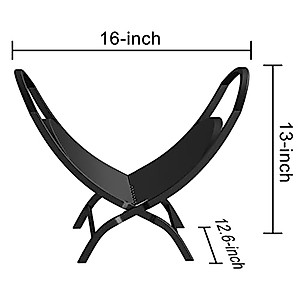 Fire Beauty Fireplace Log Holder Folding Firewood Rack Indoor, Outdoor Firewood Rack,Stacking Rack,Storage Rack for Firewood
