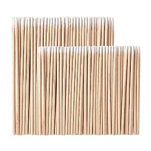 Whaline 400 Pieces Microblading Cotton Swab Tattoo Permanent Supplies Cotton Swabs Makeup Cosmetic Applicator Sticks, 2 Size