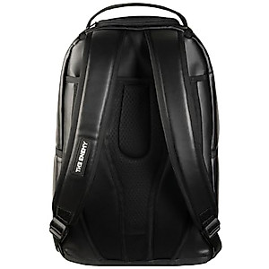 The Enemy Special Ops Backpack, Unisex Eco PU Leather Backpack with Exclusive Blackout Zippers, Black, One Size