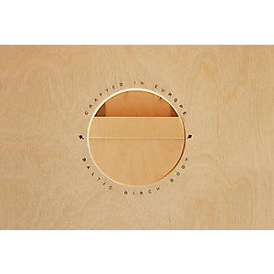 Meinl Percussion Snarecraft Cajon Box Drum with Internal Snares and Bass Tone for Acoustic Music — Made in Europe — Play with Your Hands, Baltic Birch, 2-Year Warranty, Burl Wood (SC80BW)