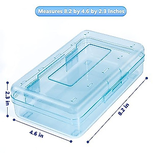DANRONG Pencil Box, Large Capacity Pencil Case, Plastic Pencil Boxs for Kids Girls Boys Adults, Hard Crayon Box Storage with Snap-Tight Lid for School Office Supplies