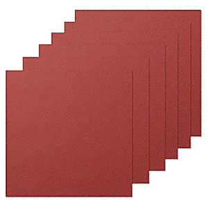 PYD Life 6 Pack Faux Leather Sheets 12" x 12" Red for Glowforge Xtool Laser Engraving,Leather Patches for Silhouette Curio 2 Foil Transfer Leather Craft