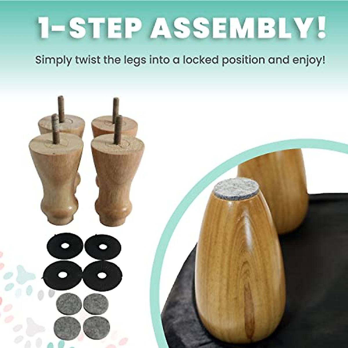 Critter Sitters 14-In. Seat Height Faux-Suede Dark Gray Dog Animal Shape Small Ottoman, Kids Furniture for Nursery, Bedroom, Playroom, and Living Room Decor, Multifunctional Cushioned Step Stool