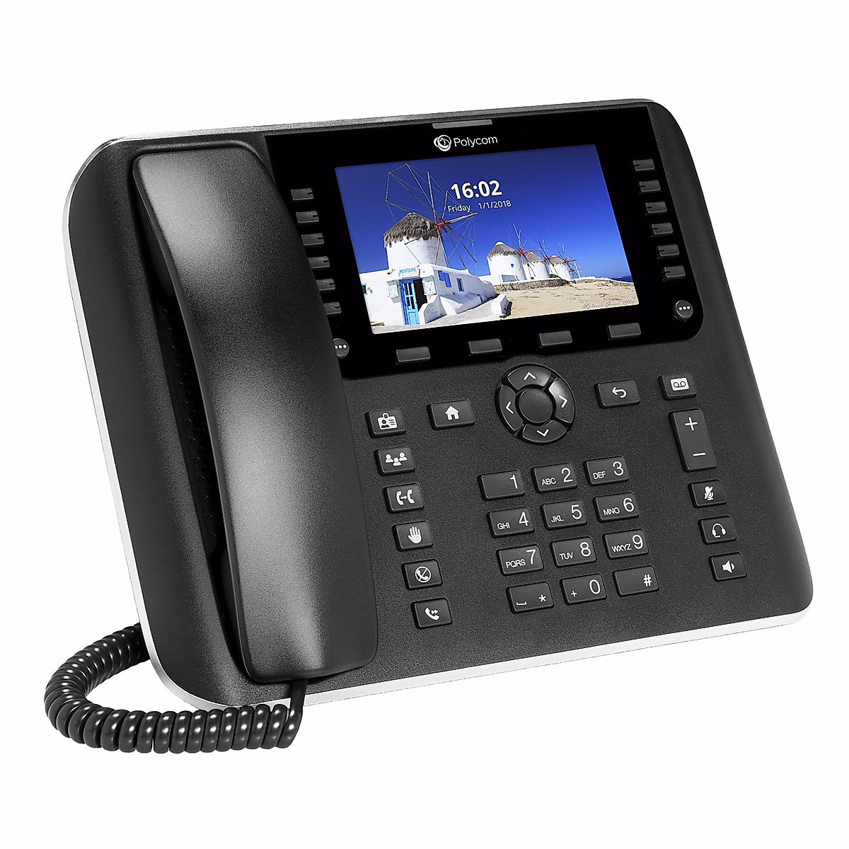 OBi2182 WiFi VOIP Phone with Power Adapter - 12-Line Cloud-Managed Gigabit Google Voice Phone with Color Display